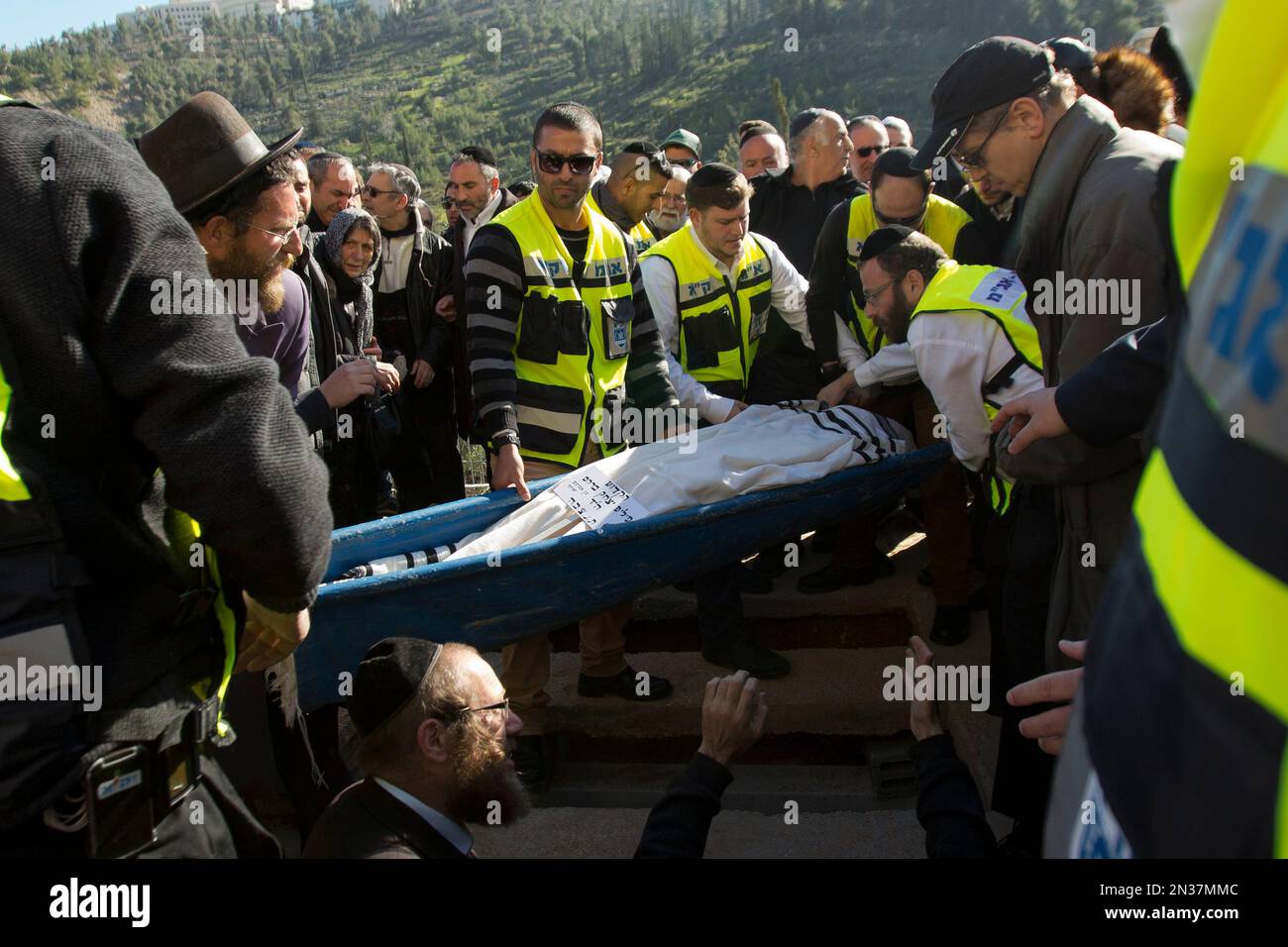 The body of Phillipe Braham, one of four French Jews killed in a ...