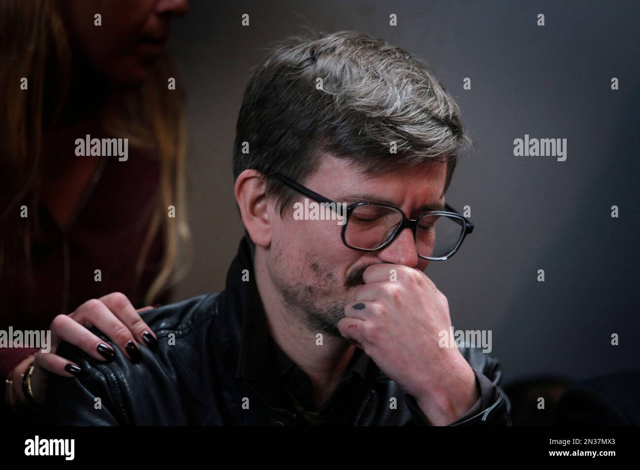 Cartoonist Renald Luzier, known as Luz attends a press conference in ...