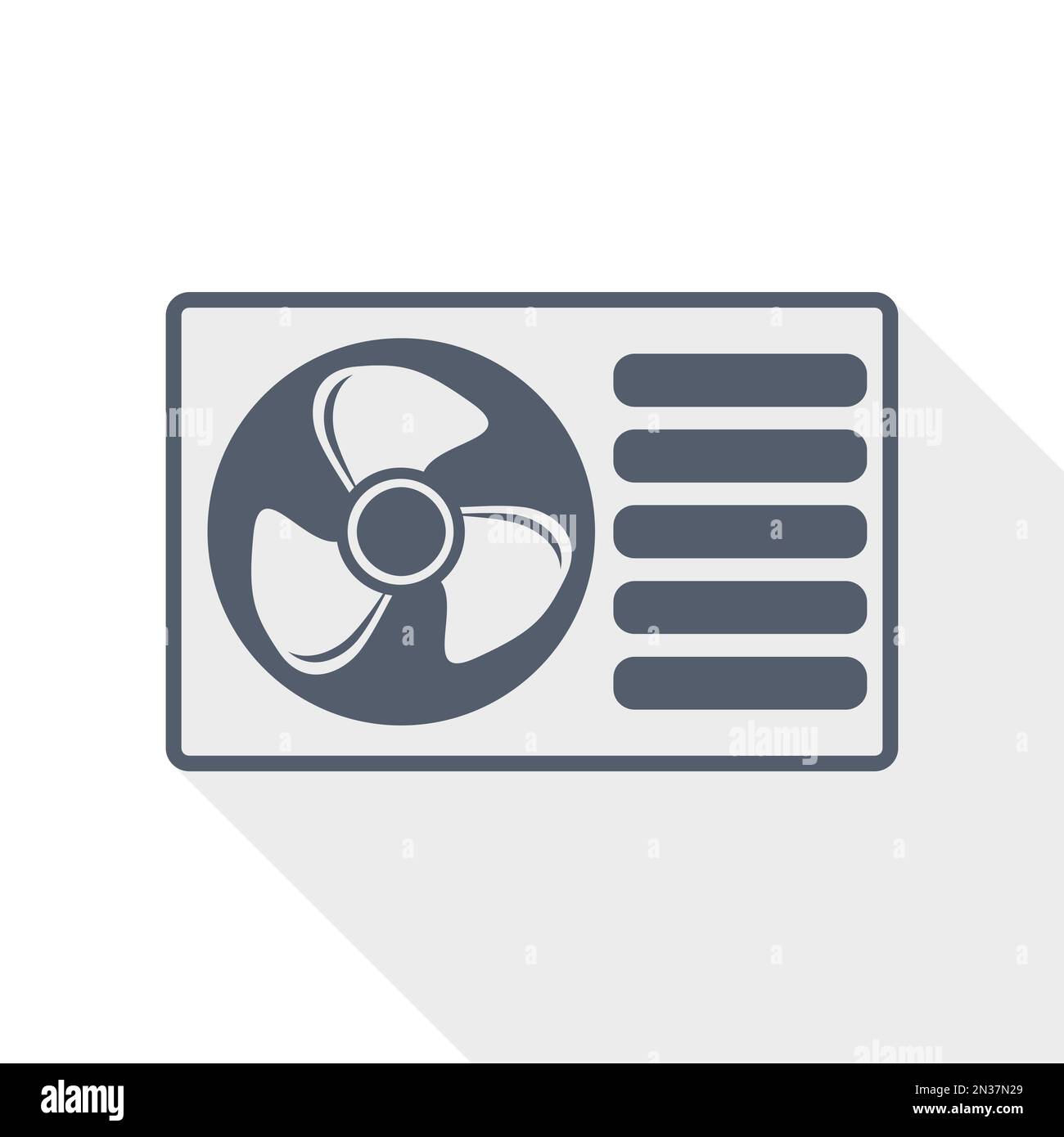 Heat pump vector icon, renewable energy concept flat design illustration Stock Vector Image ...