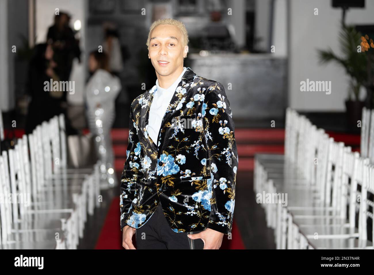 Devon Watley attends the Elie Balleh NYFW Runway Show at The Sanctuary ...