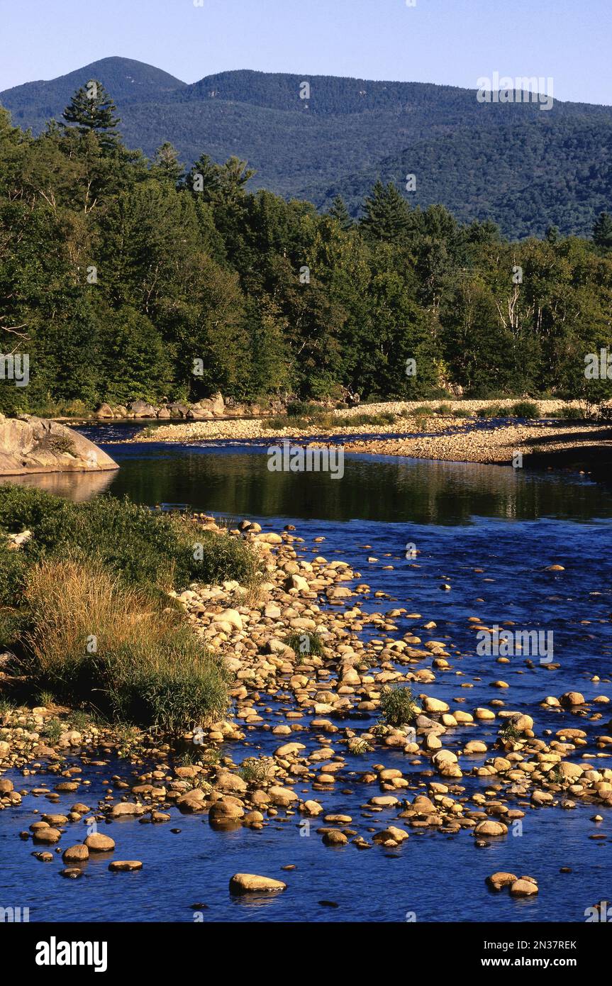 Pemigewasset River, White Mountain National Forest, New Hampshire, USA ...