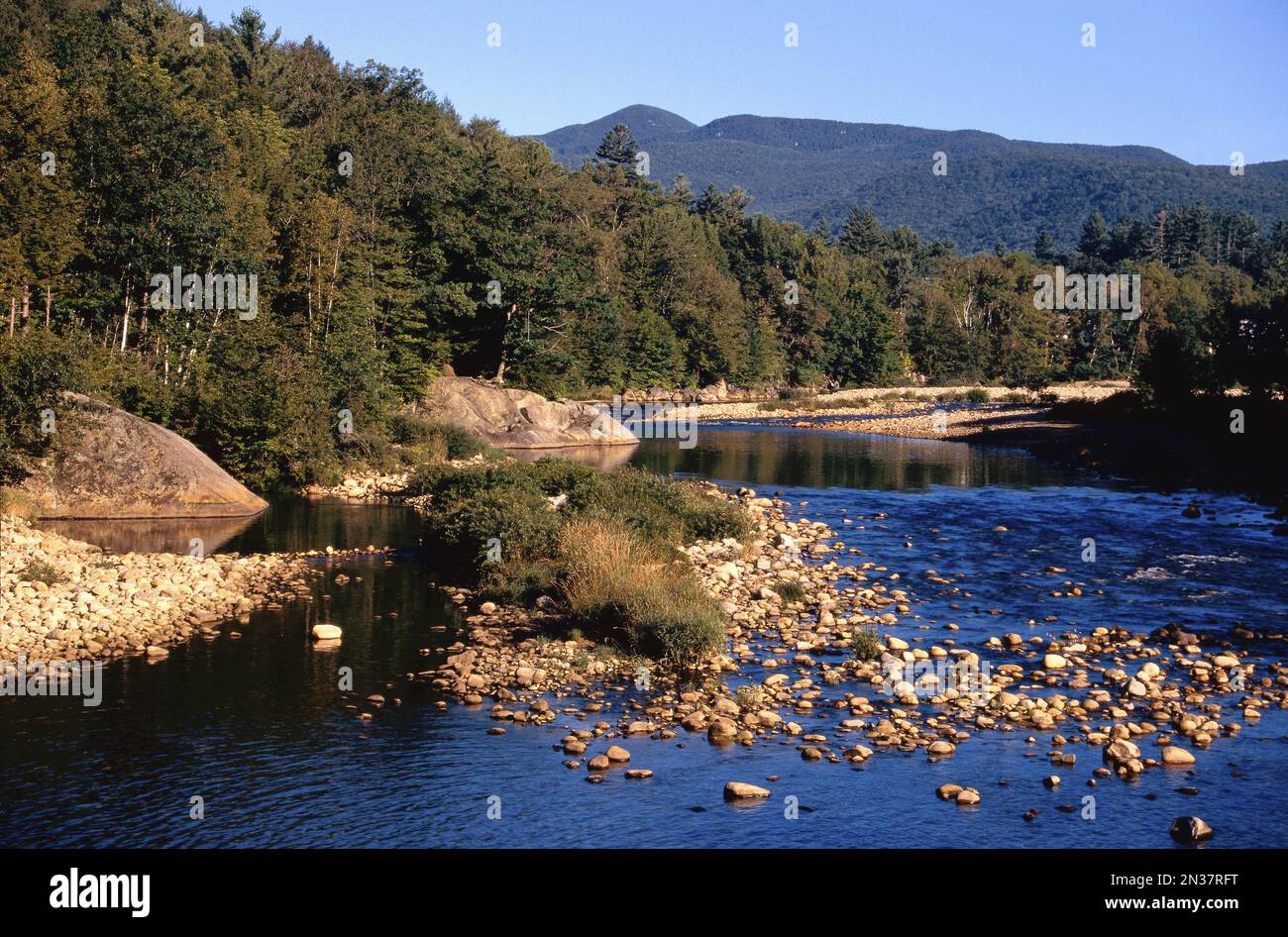 Pemigewasset River, White Mountain National Forest, New Hampshire, USA ...