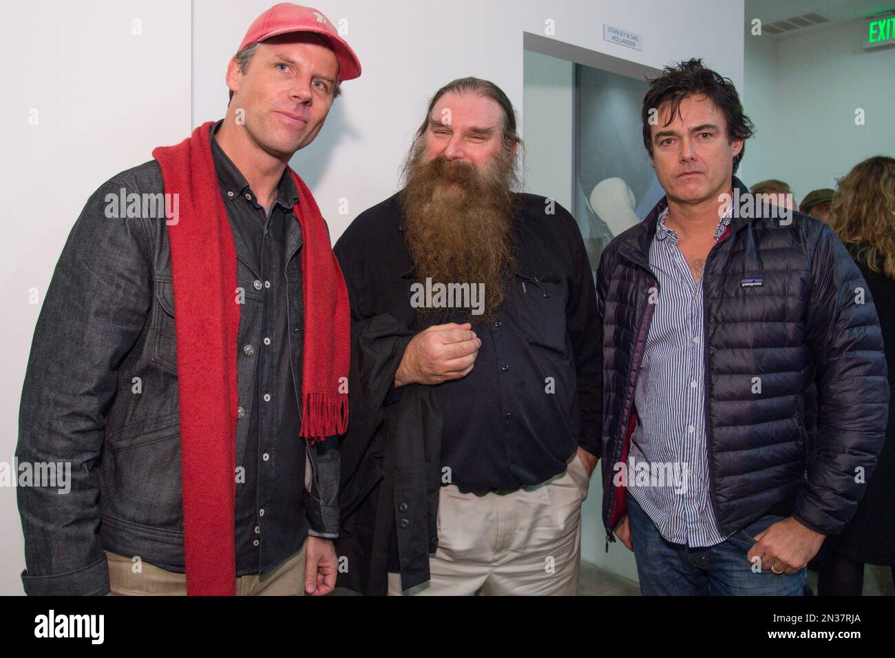Christopher Wyrick, Rob Reynolds attend the LAXART Opening at 7000 ...