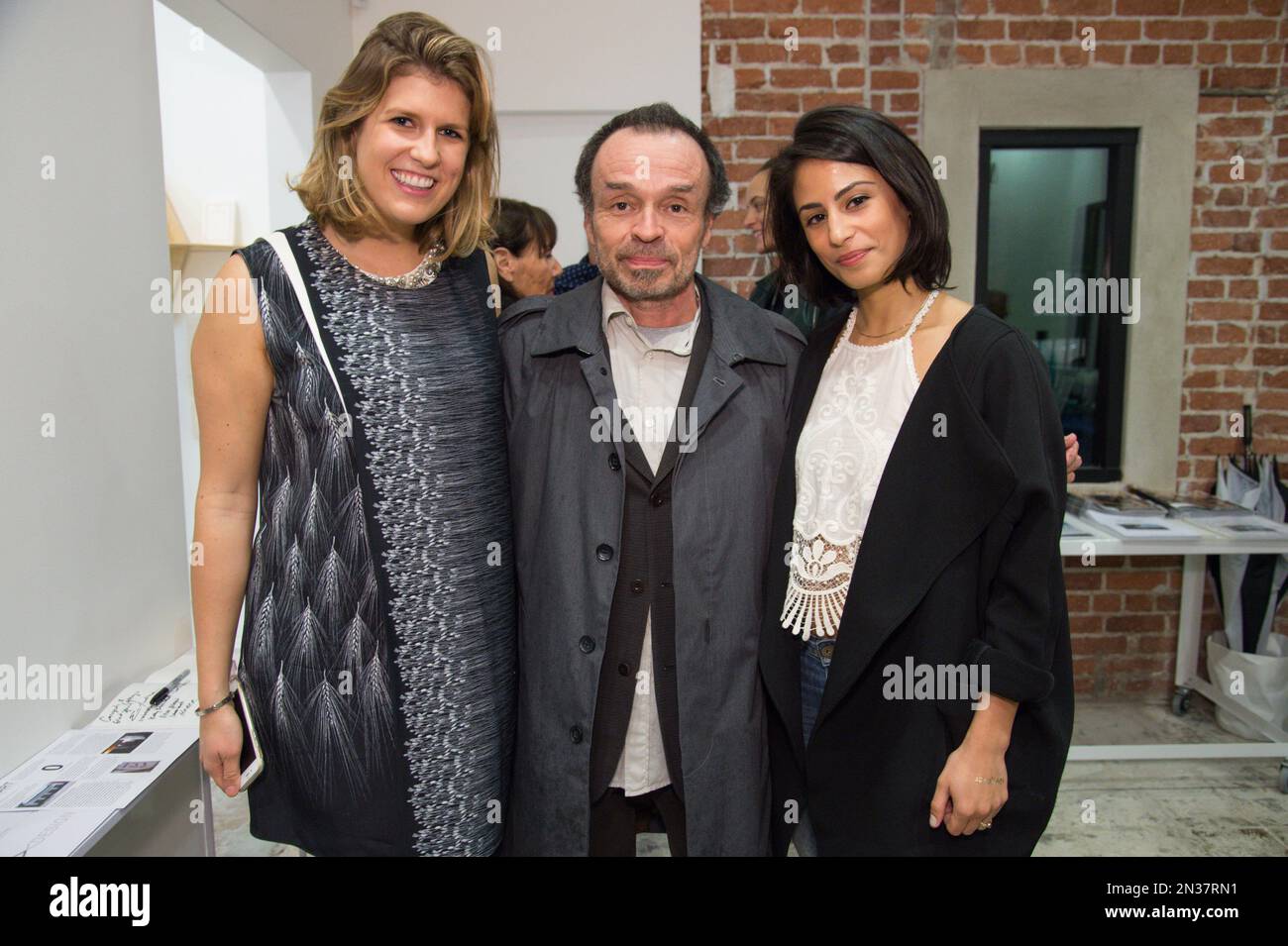Marika Kielland, left Daniel Joseph Martinez and Persis Singh attend ...