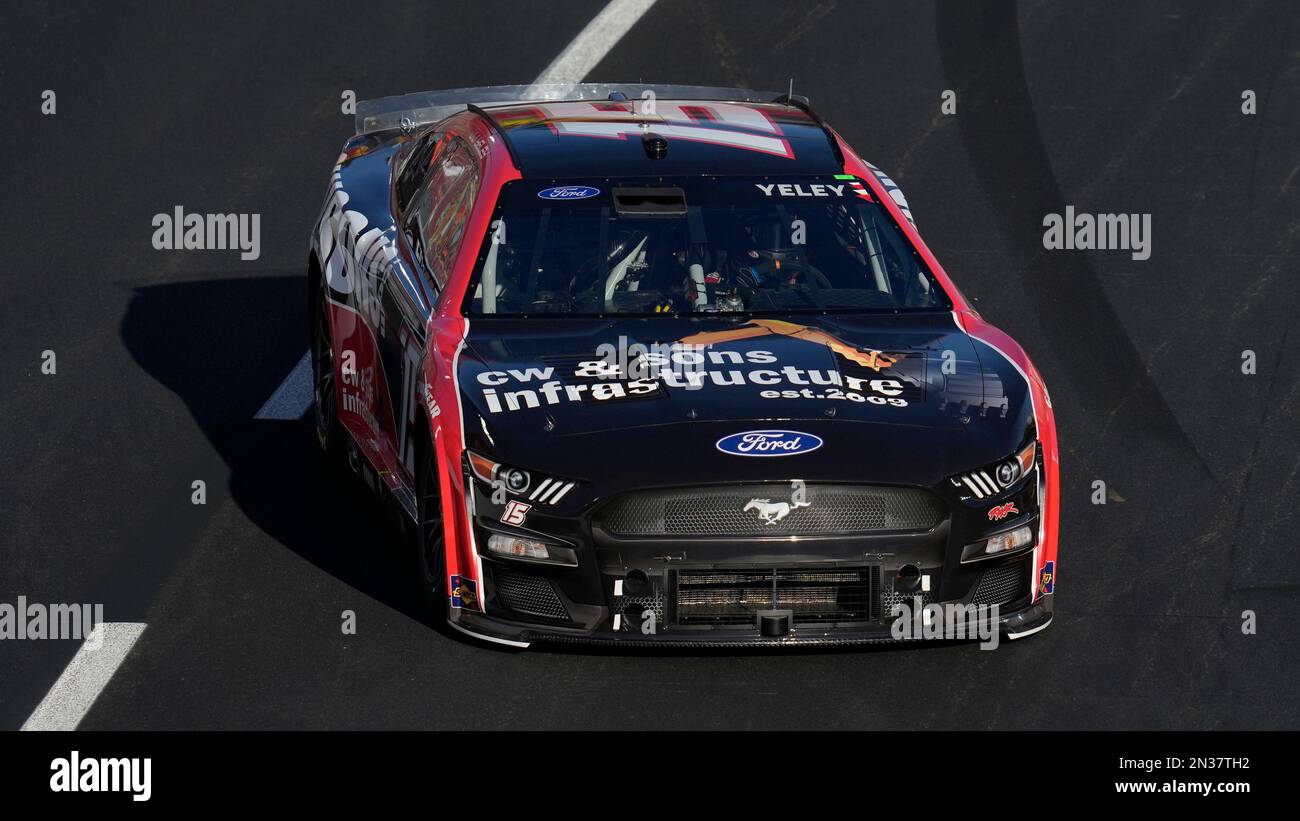 NASCAR Cup Series driver JJ Yeley (15) participates in a practice ...
