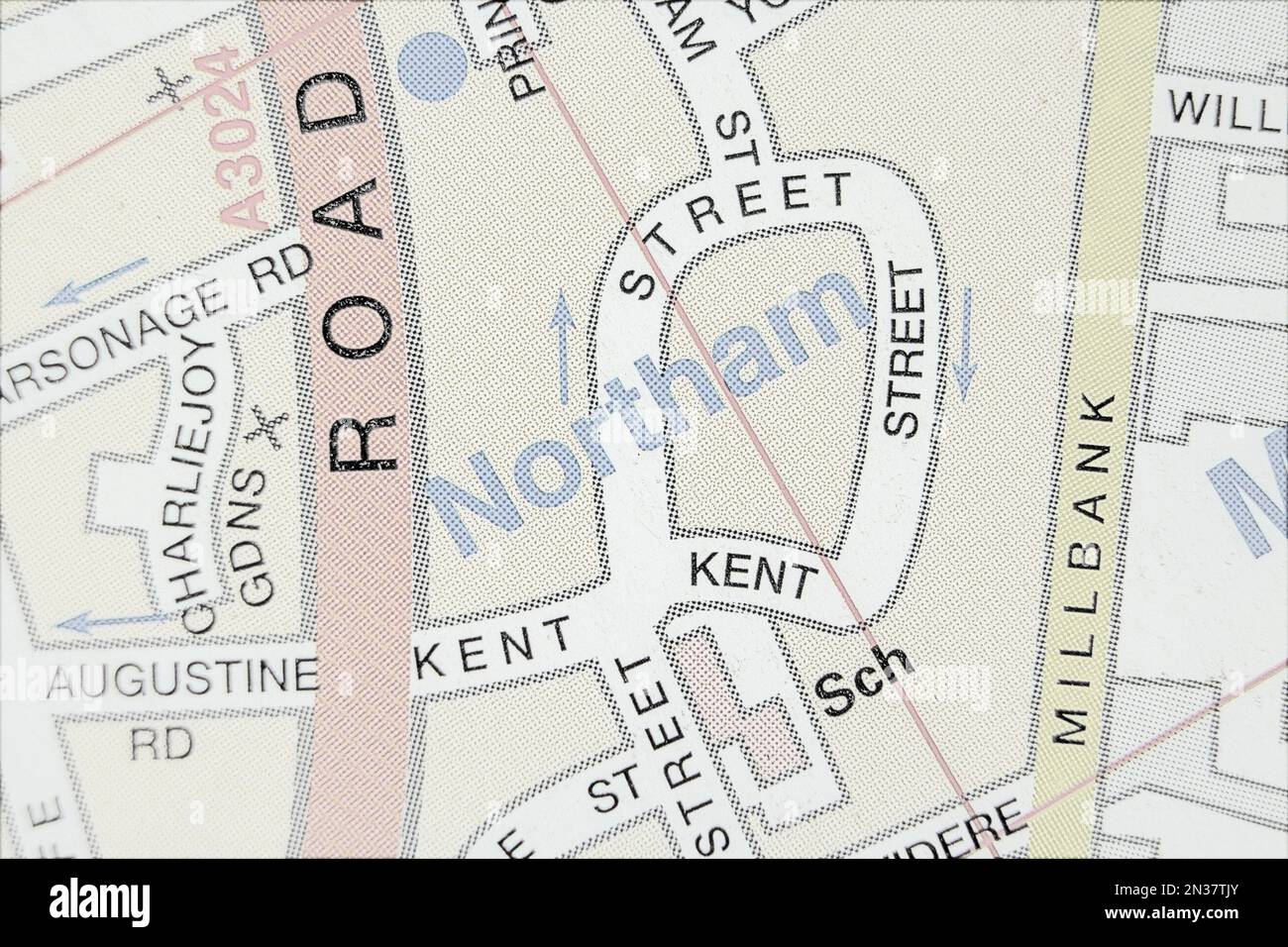 Notham District of the port city of Southampton, Hampshire, United ...