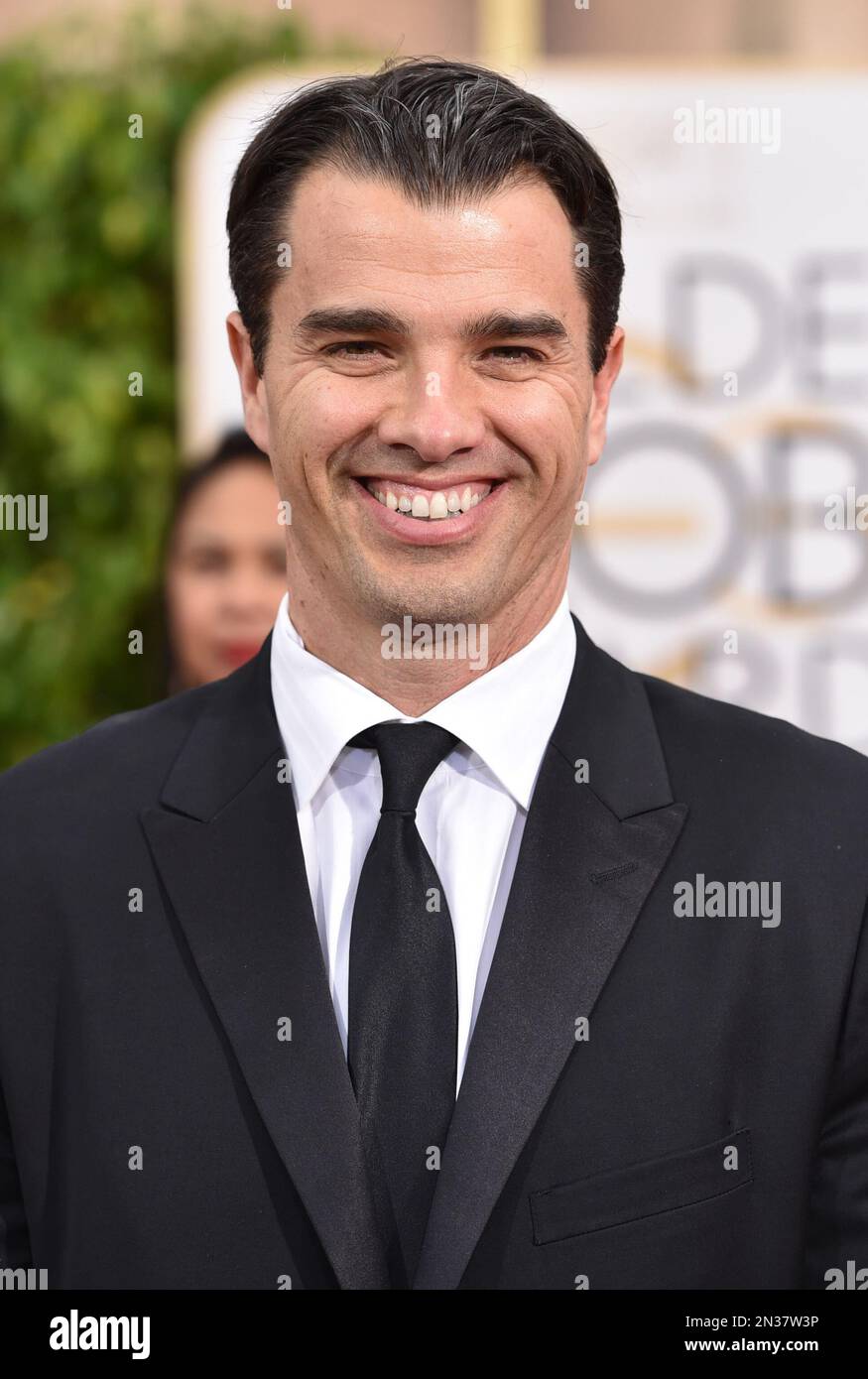 Michael Mahan arrives at the 72nd annual Golden Globe Awards at the ...