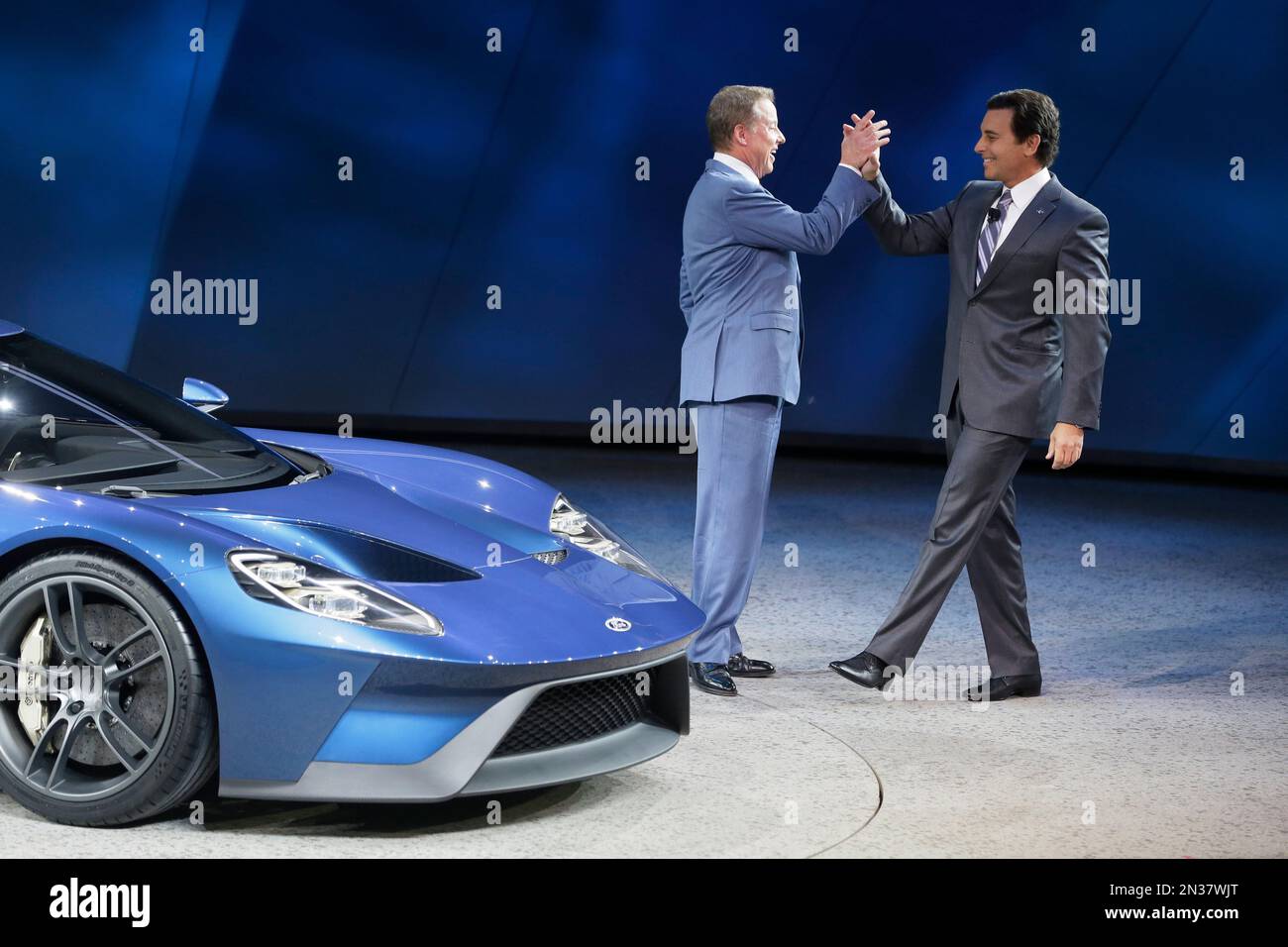 Ford Motor Co., Executive Chairman Bill Ford, left, and President and ...
