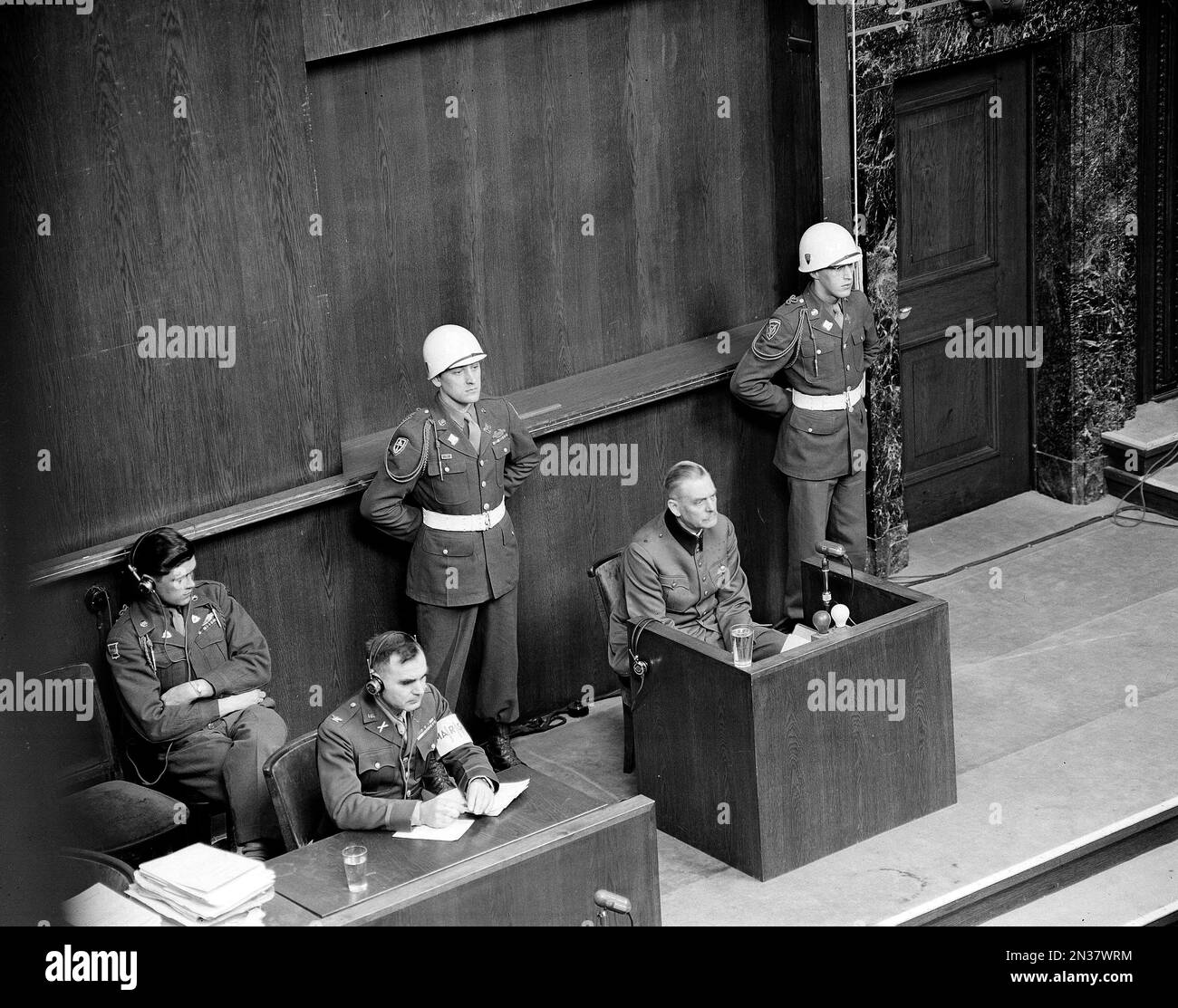 Field Marshal Wilhelm Keitel testifies before the International ...