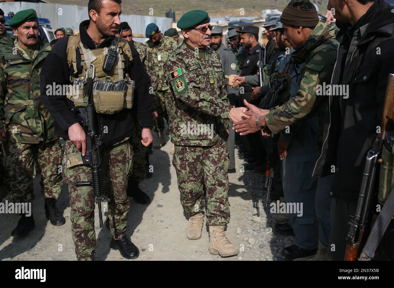 In this Monday, Feb. 24, 2014 photo, Afghanistan's chief of army Sher ...