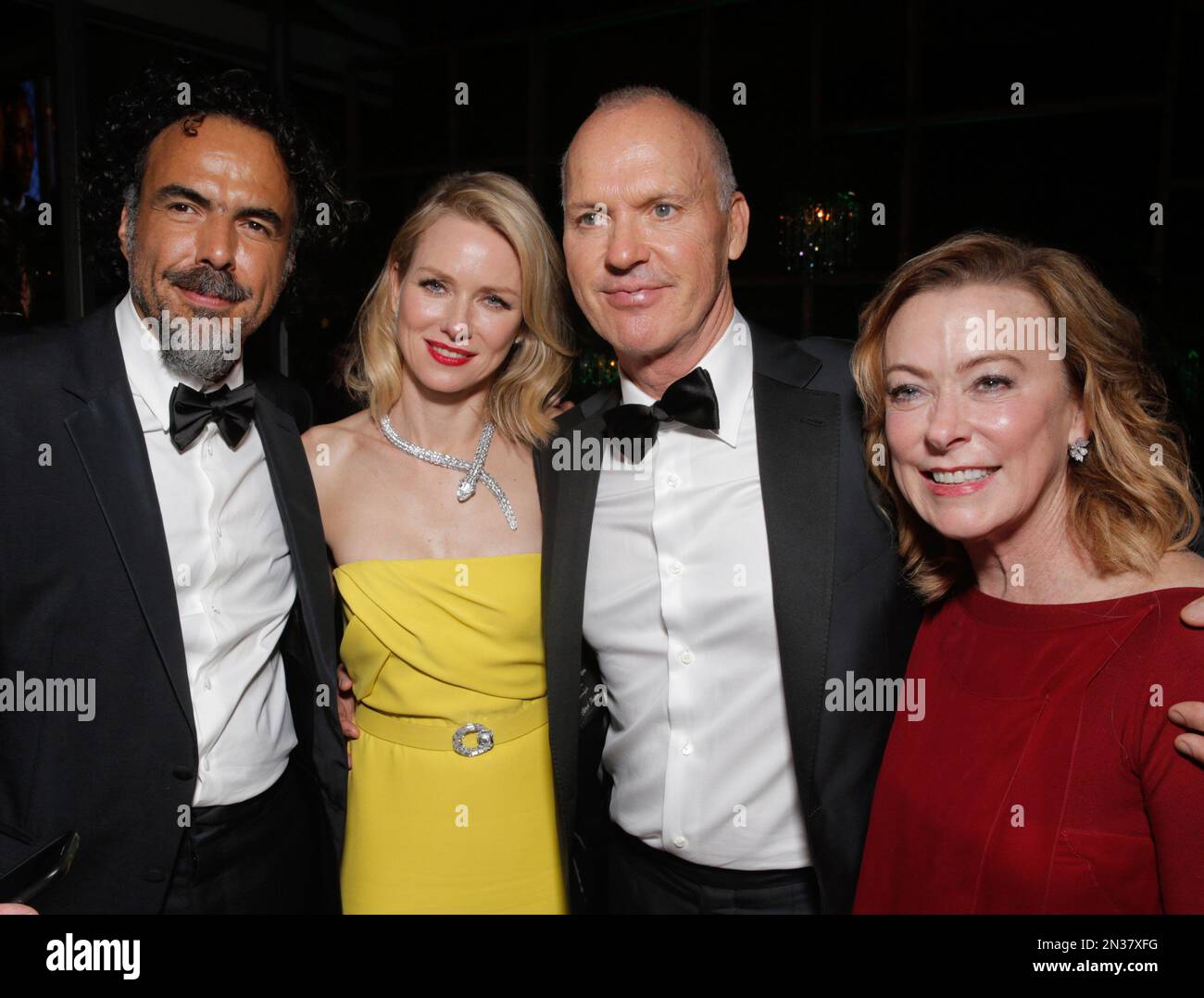 Alejandro González Iñárritu, and from left, Naomi Watts, Michael Keaton ...