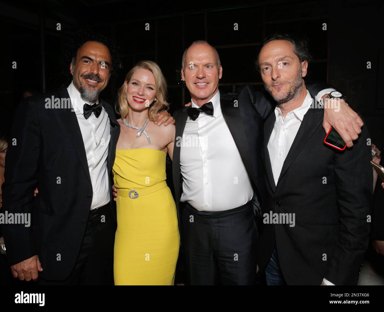 Alejandro González Iñárritu, and from left, Naomi Watts, Michael Keaton ...
