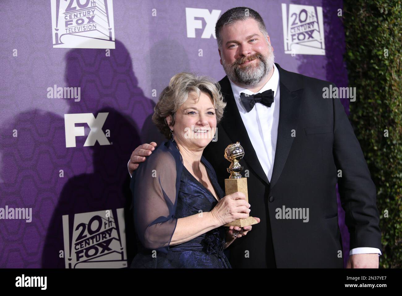 Bonnie Arnold, left, and Dean DeBlois arrive at the Fox Searchlight ...