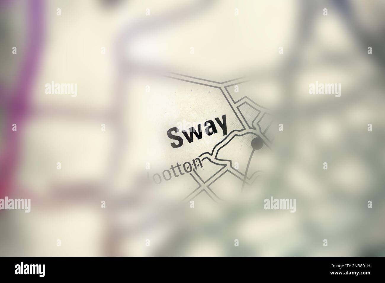 Sway village, Hampshire, United Kingdom atlas map town name ...