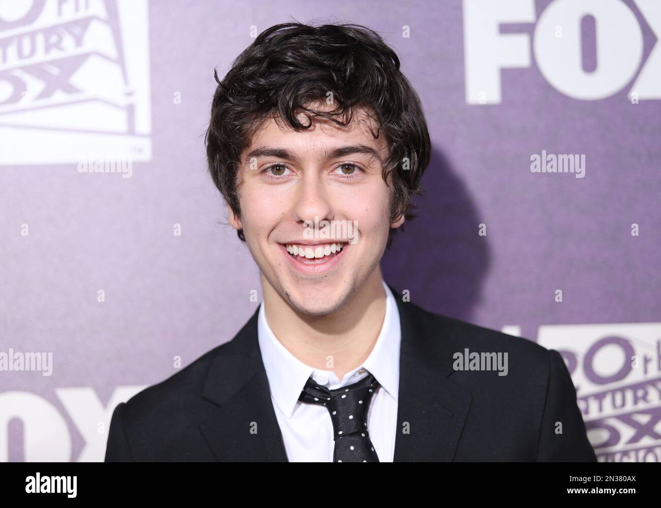 Nat Wolff arrives at the Fox Searchlight Golden Globes afterparty at ...