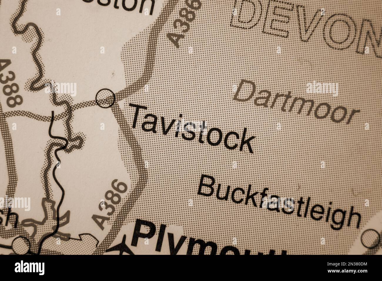 Map of tavistock hi-res stock photography and images - Alamy