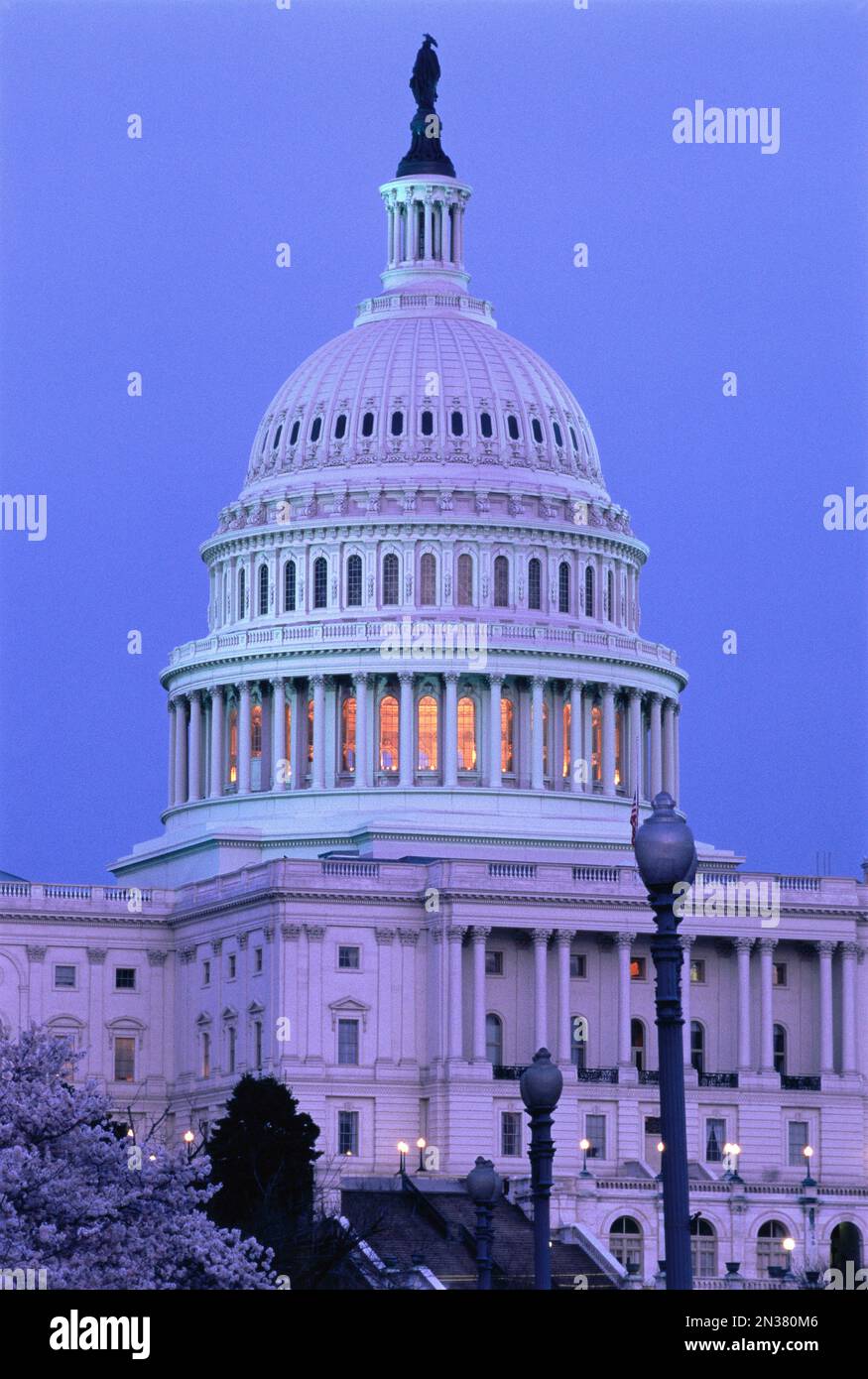 Capitol Building at Dusk Washington, DC, USA Stock Photo - Alamy
