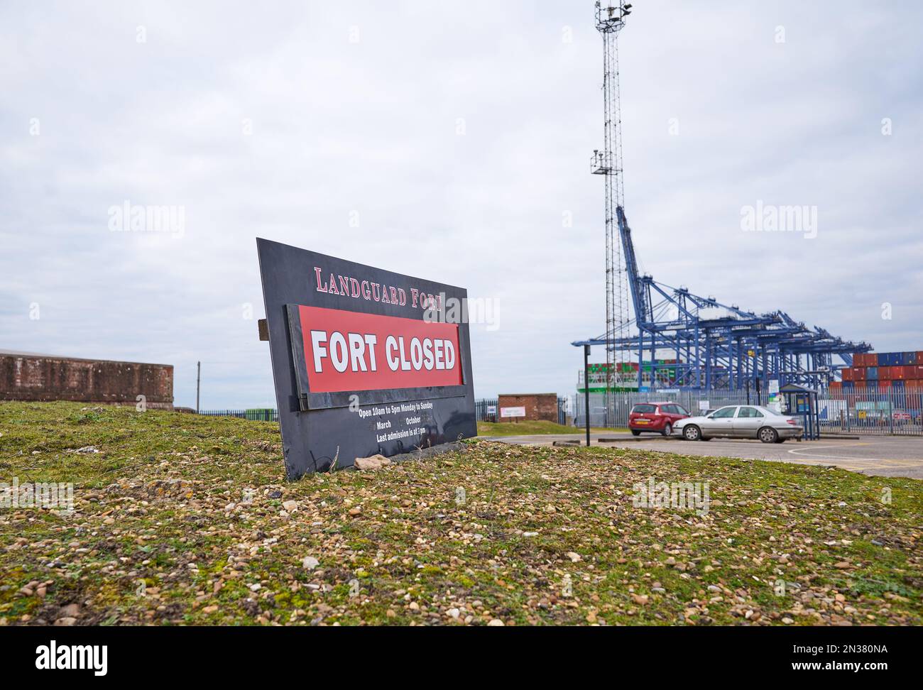 Landguard Point in Felixstowe, UK Stock Photo - Alamy