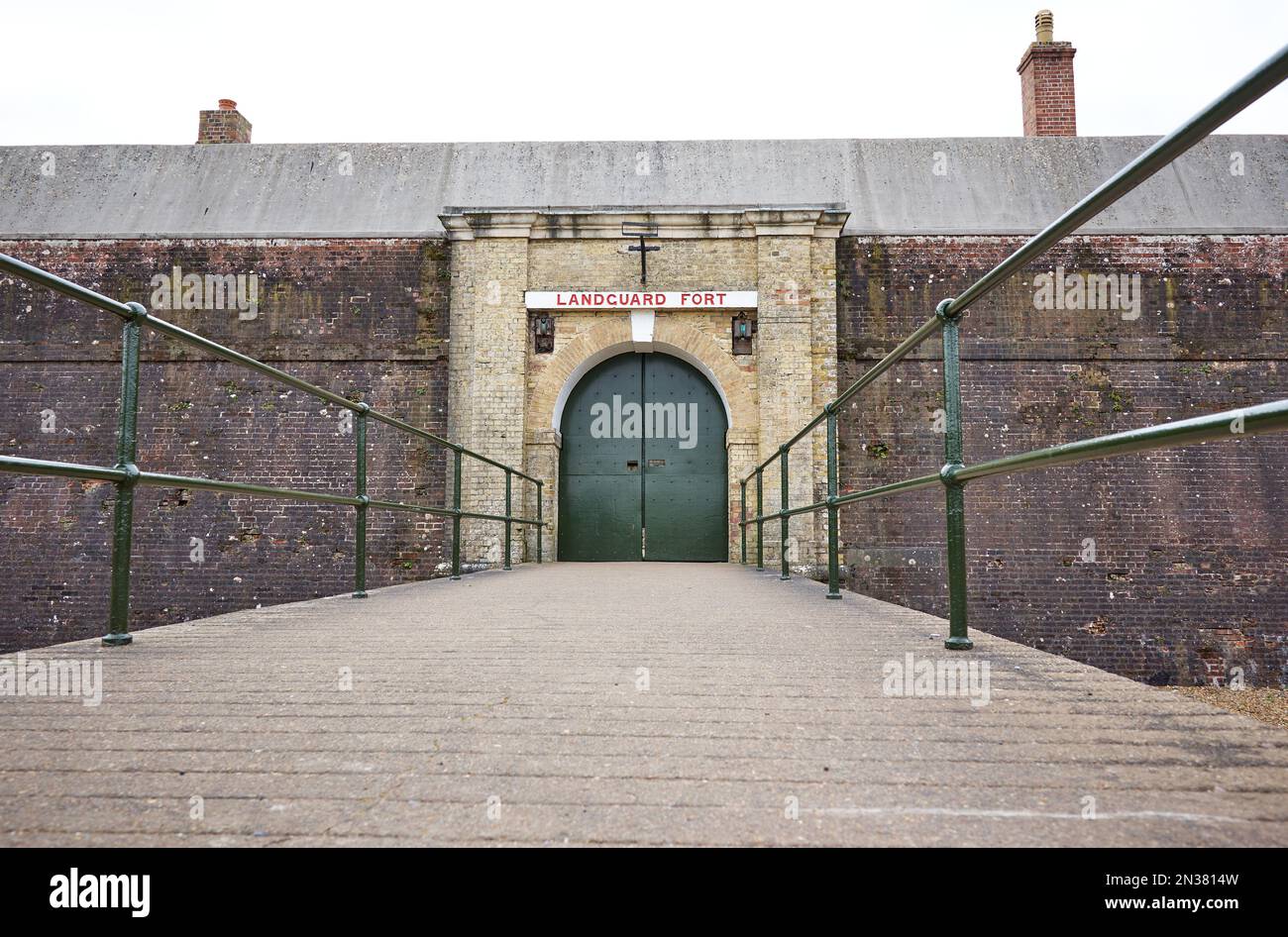Entrance to Landguard Fort, Felixtowe, UK Stock Photo - Alamy