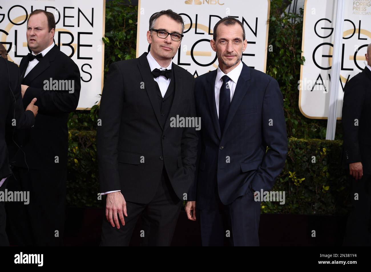 Graham Annable, left, and Anthony Stacchi arrive at the 72nd annual ...
