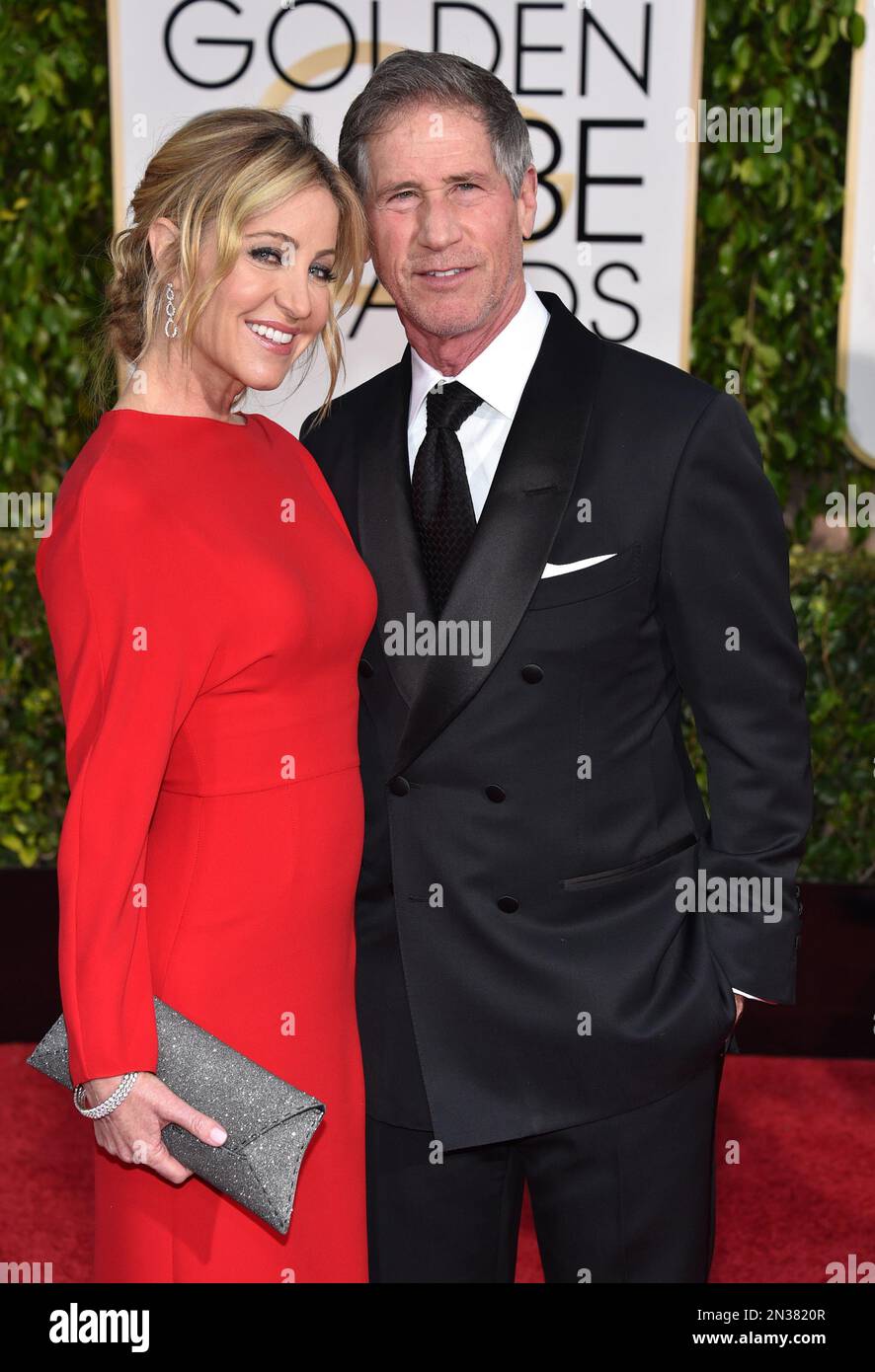 Jon Feltheimer, CEO of Lionsgate, right, and Laurie Demarest arrive at ...