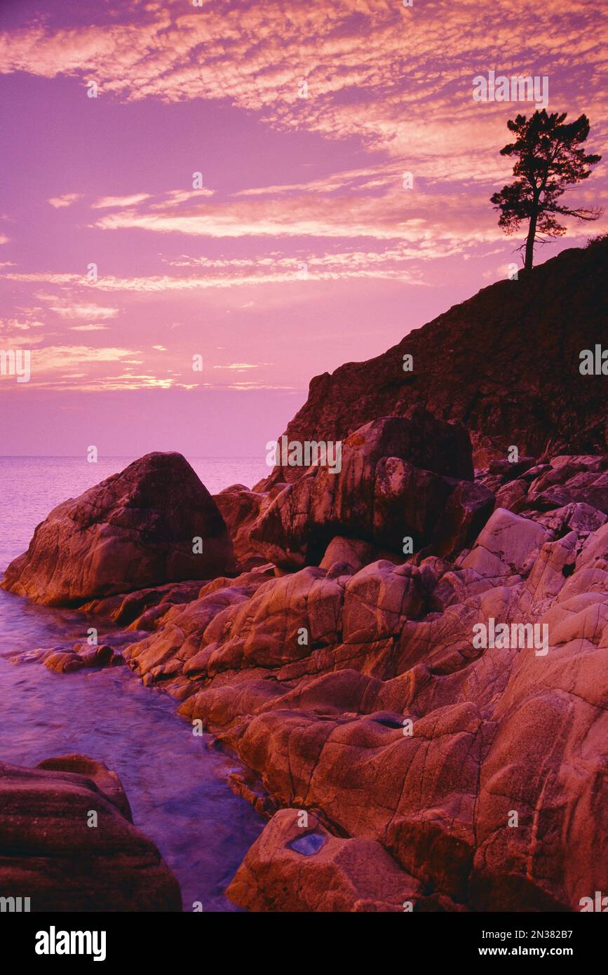 Lake Superior at Sunset Montreal River Harbour Ontario, Canada Stock ...