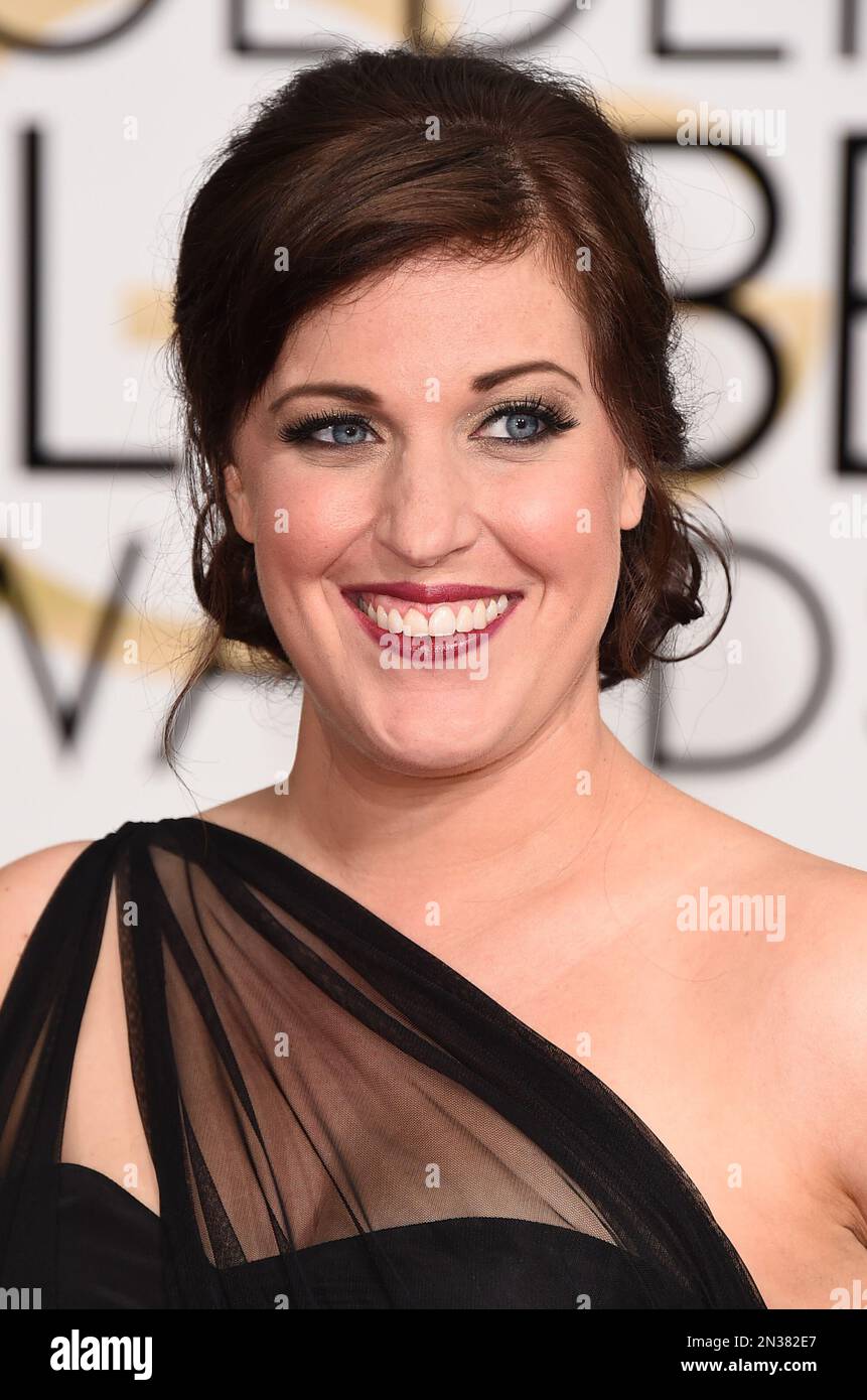 Allison Tolman arrives at the 72nd annual Golden Globe Awards at the ...