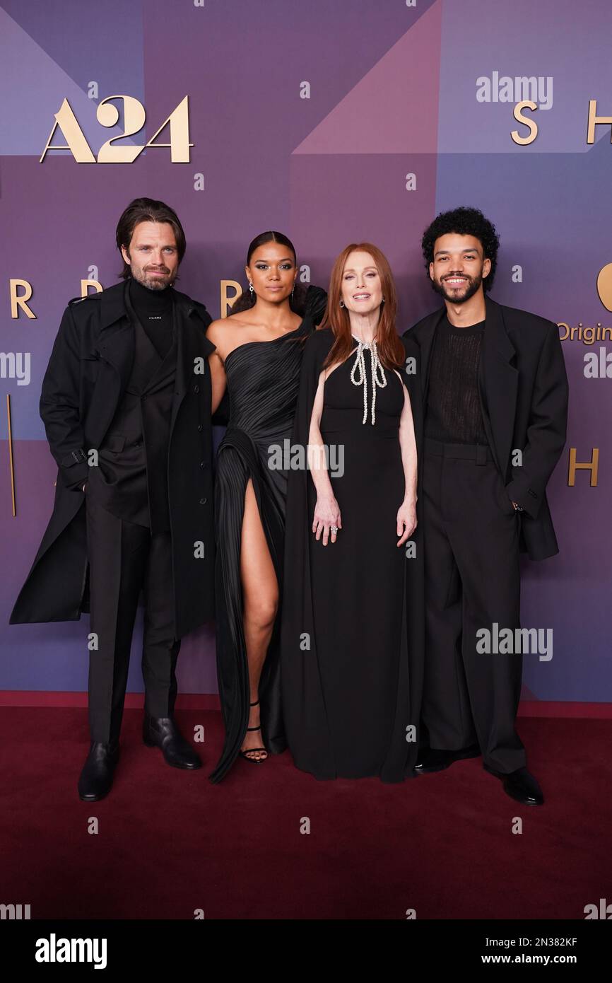 (left to right) Sebastian Stan, Briana Middleton, Julianne Moore and ...