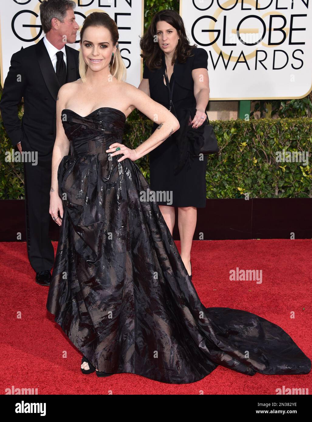 Taryn Manning arrives at the 72nd annual Golden Globe Awards at the ...
