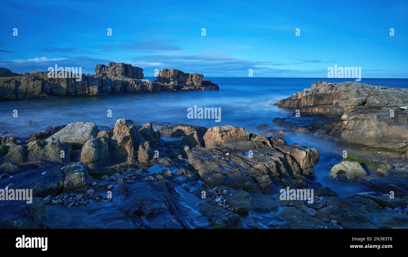 Daisy Rock, Hopeman Stock Photo - Alamy