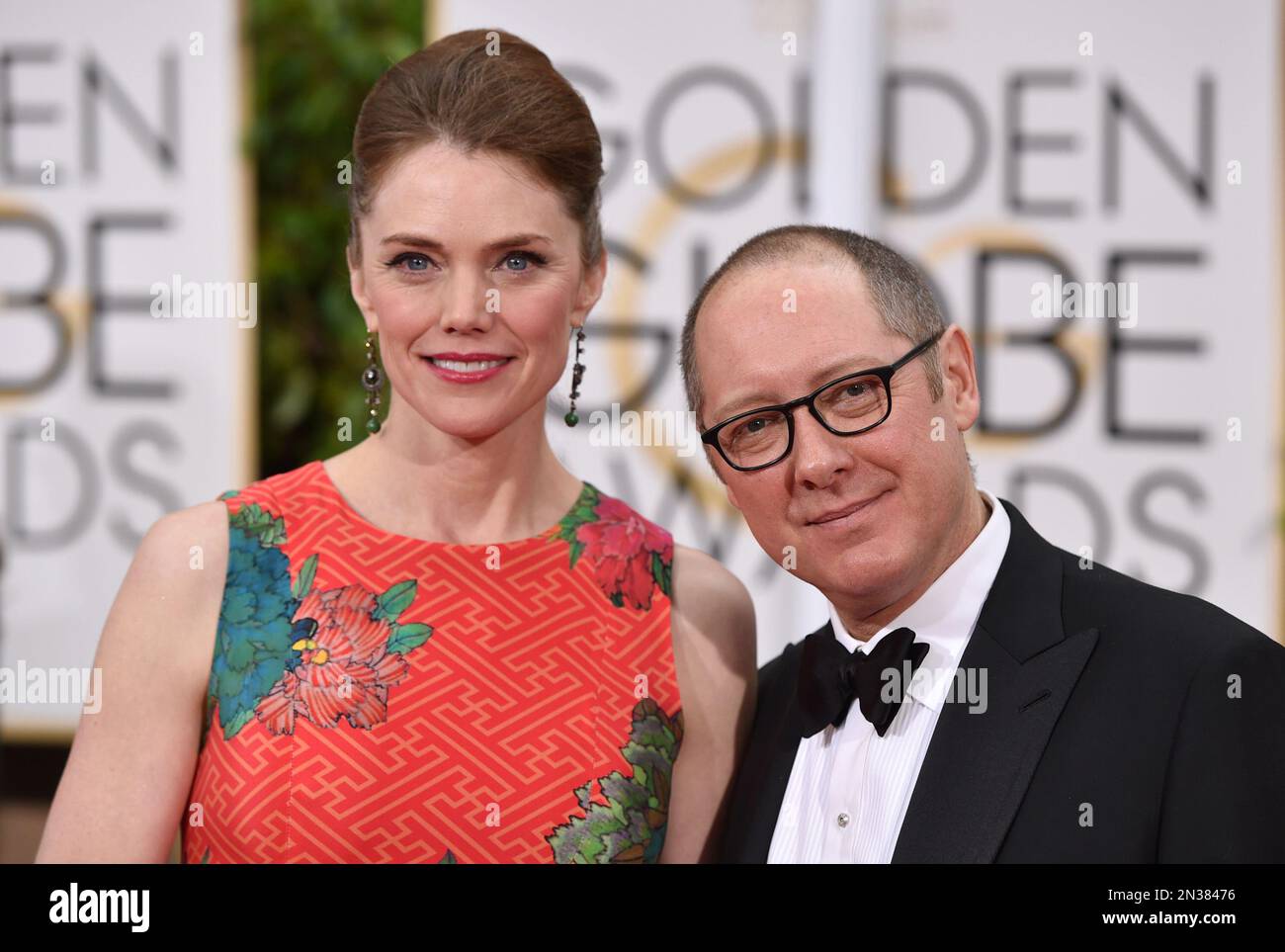 Leslie Stefanson, left, and James Spader arrive at the 72nd annual ...