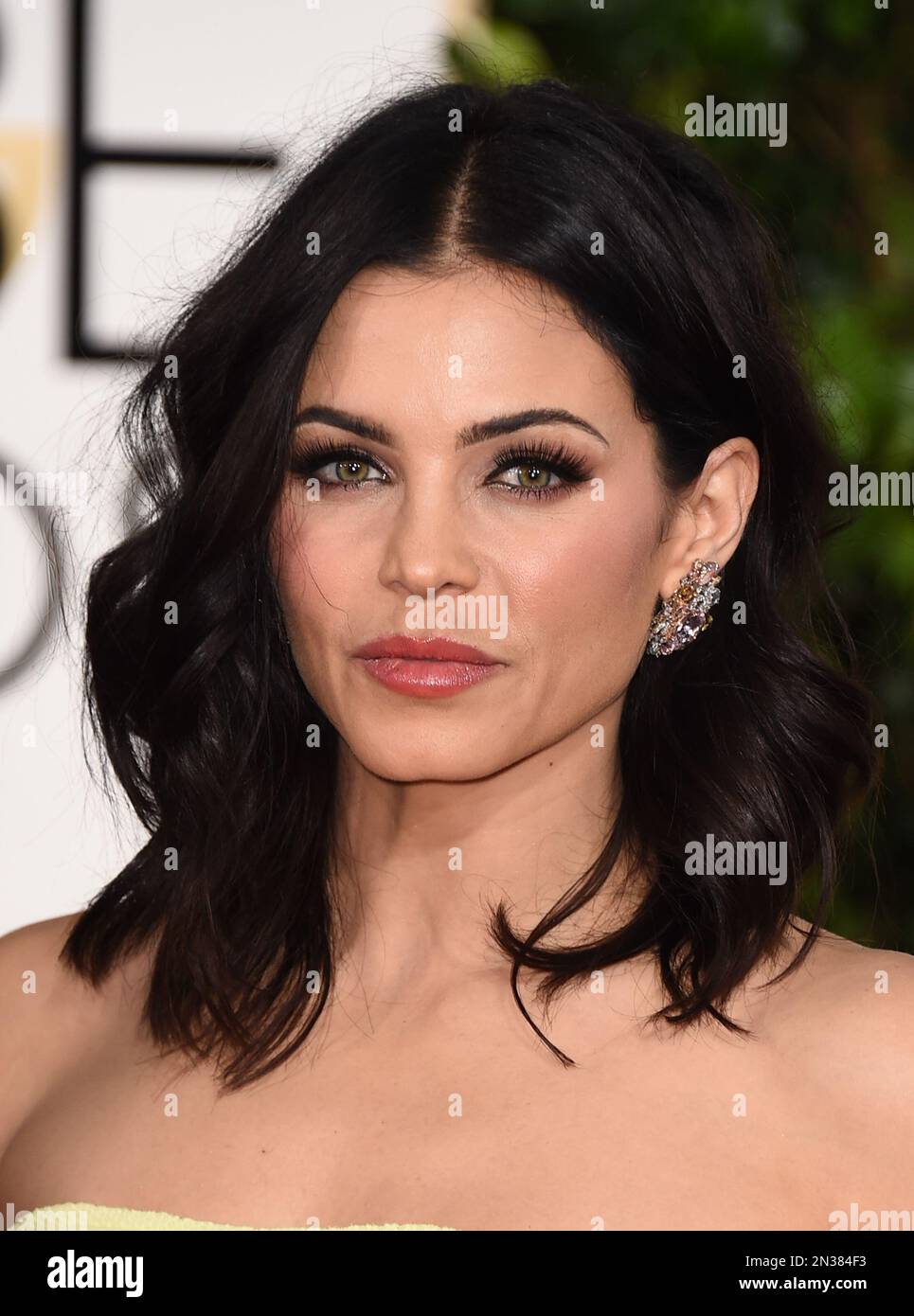 Jenna Dewan Tatum arrives at the 72nd annual Golden Globe Awards at the ...