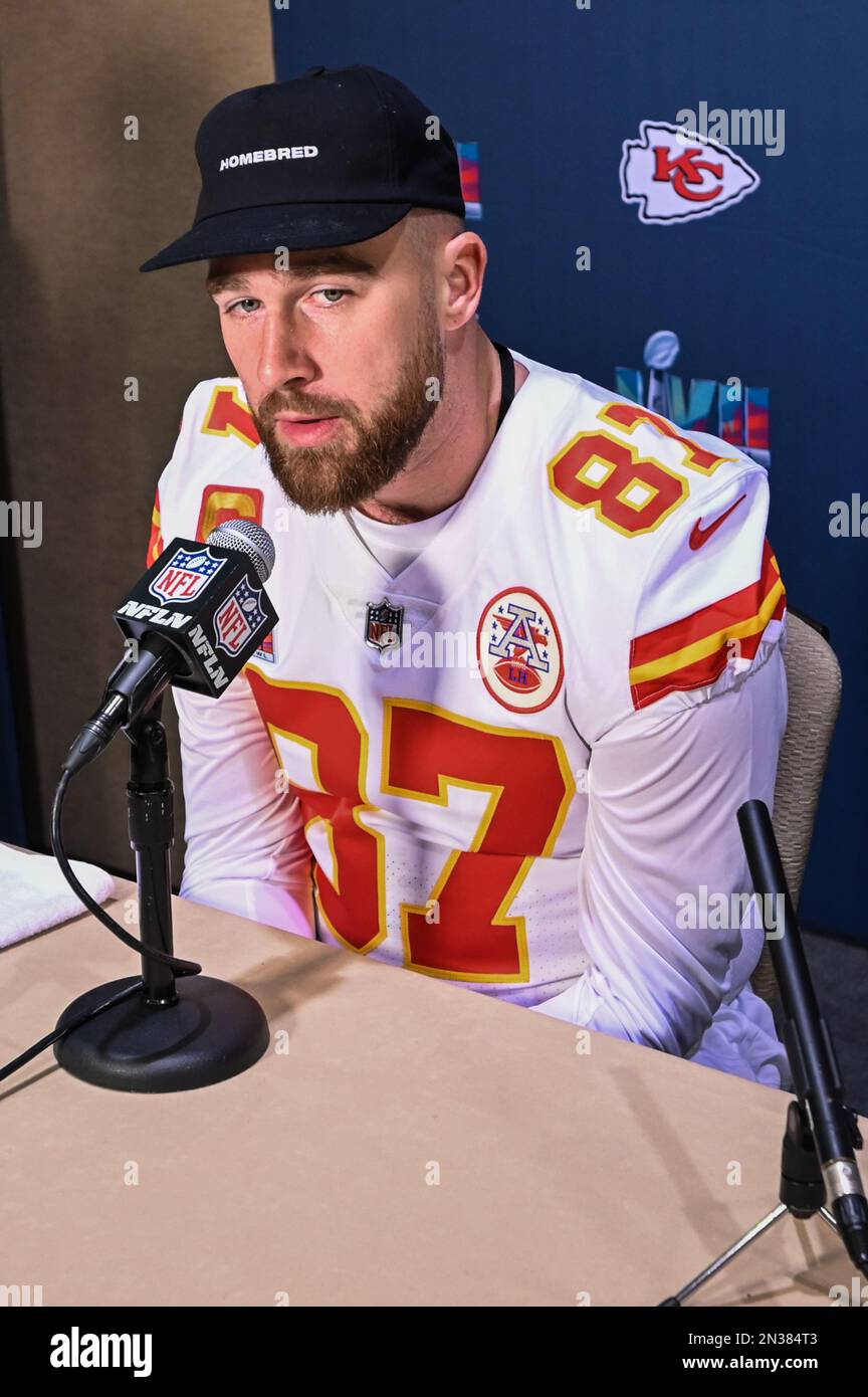 Phoenix, USA. 07th Feb, 2023. Kansas City Chiefs tight end Travis Kelce ...