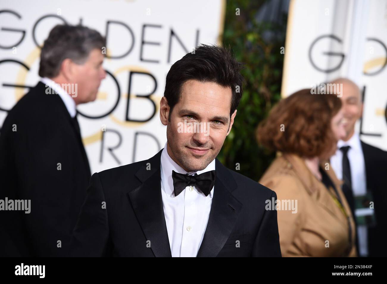 Paul Rudd arrives at the 72nd annual Golden Globe Awards at the Beverly ...