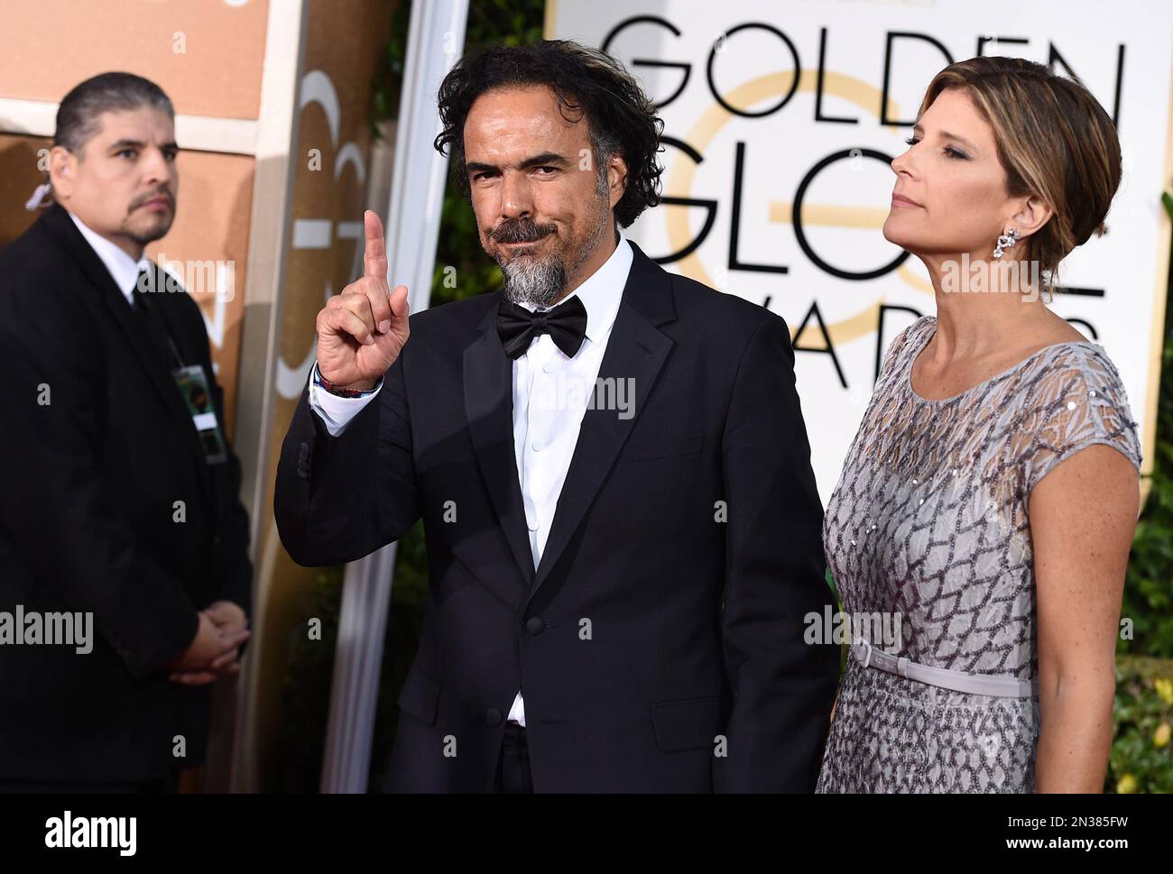 Alejandro Gonzalez Inarritu, left, and Maria Eladia Hagerman arrive at ...