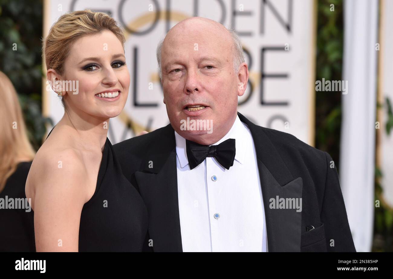 Laura Carmichael, left, and Julian Fellowes arrive at the 72nd annual ...