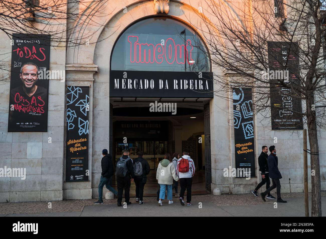 Time Out Market Lisboa, food hall located in the Mercado da Ribeira at ...