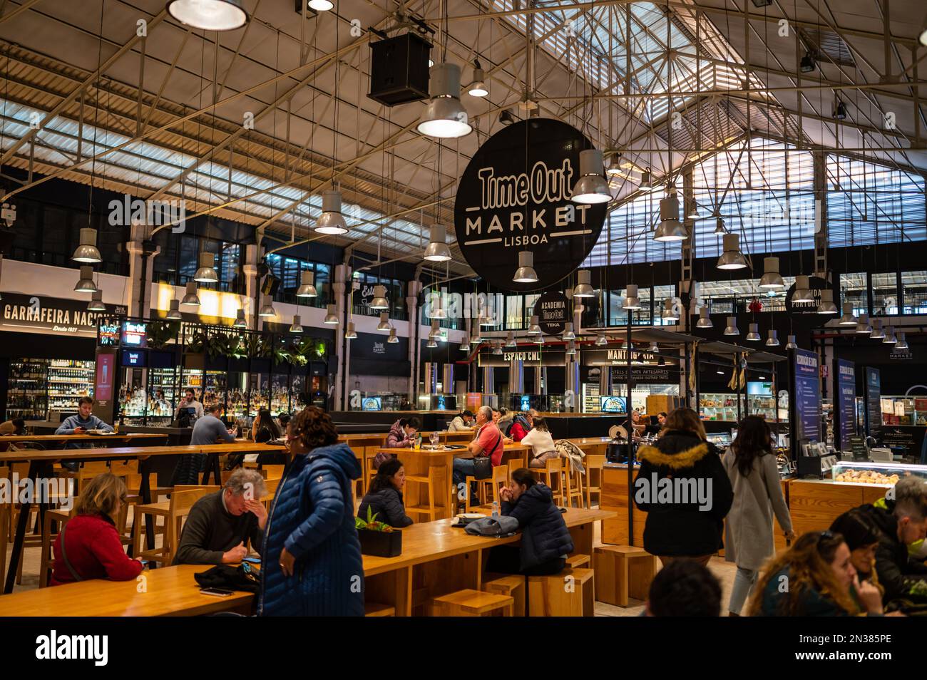 Time Out Market Lisboa, food hall located in the Mercado da Ribeira at ...
