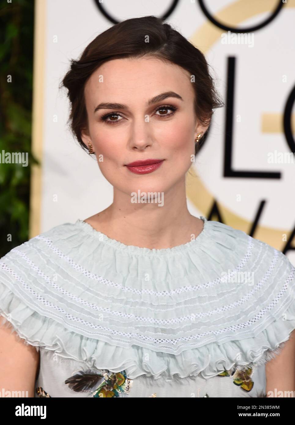 Keira Knightley Arrives At The 72nd Annual Golden Globe Awards At The