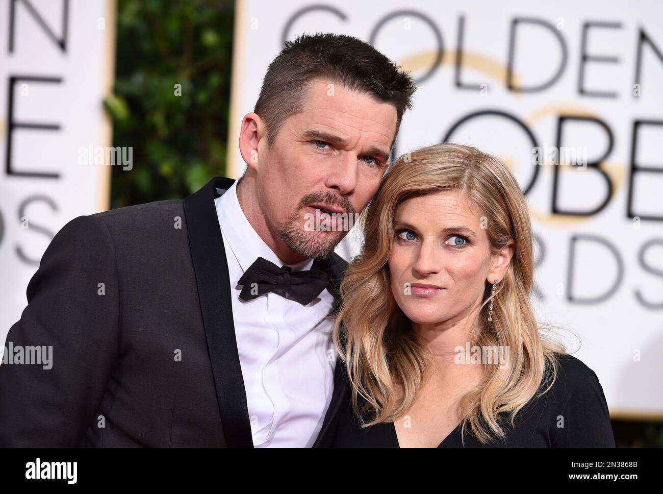 Ethan Hawke, left, and Ryan Hawke arrive at the 72nd annual Golden ...