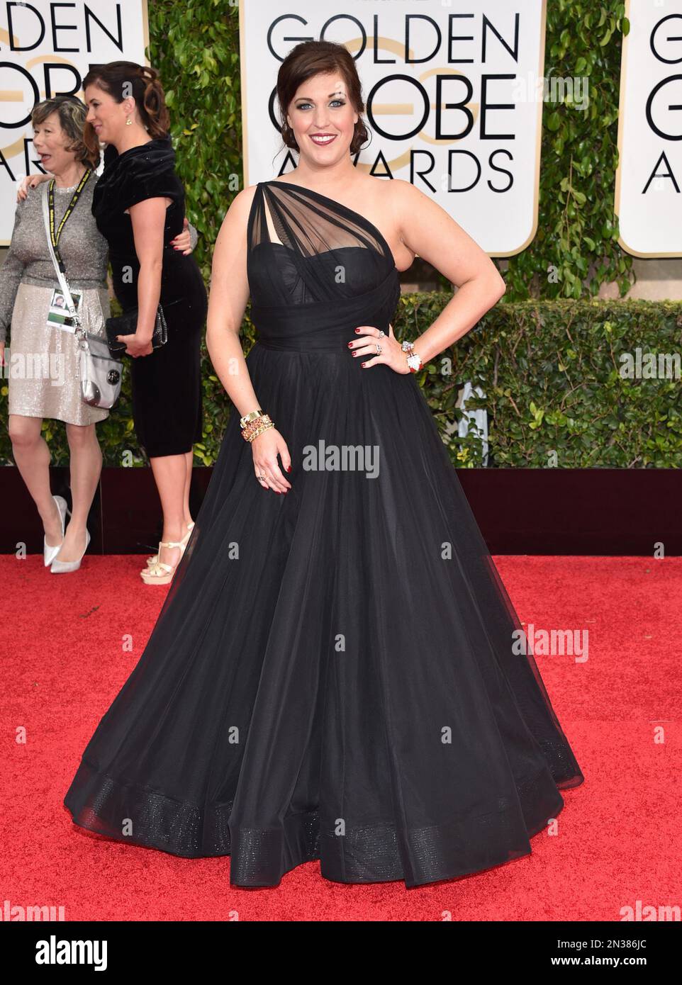 Allison Tolman arrives at the 72nd annual Golden Globe Awards at the ...