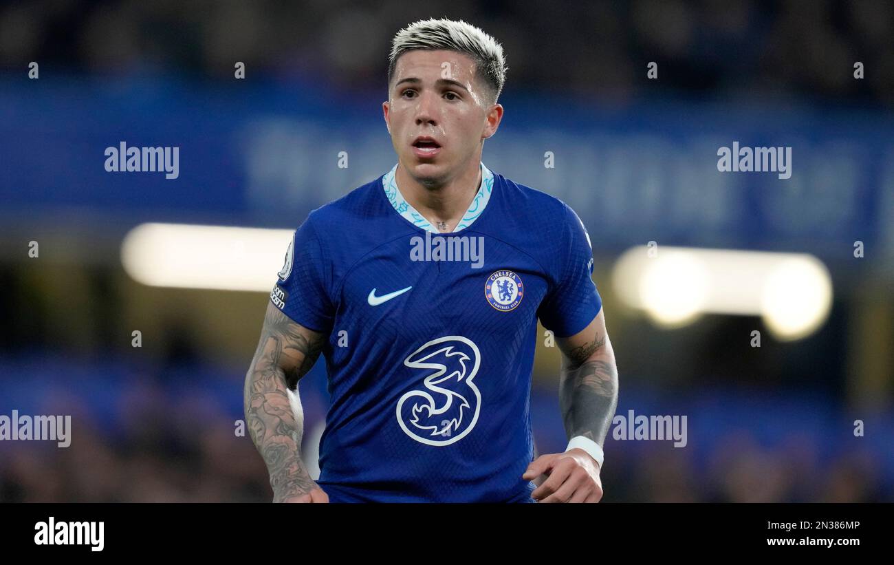 Chelsea's Enzo Fernandez during the English Premier League soccer match ...