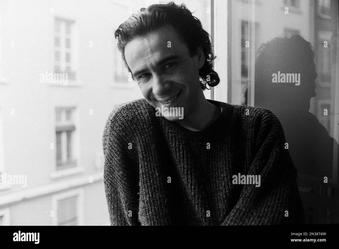 French actor Charles Gonzales, close-up at Celestins Theater, Lyon ...