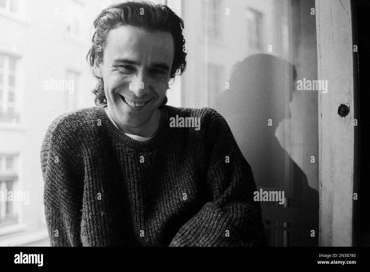 French actor Charles Gonzales, close-up at Celestins Theater, Lyon ...