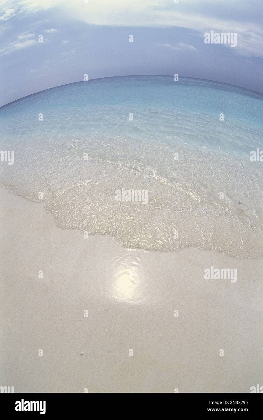 Overview of Beach and Indian Ocean, Maldive Islands Stock Photo - Alamy