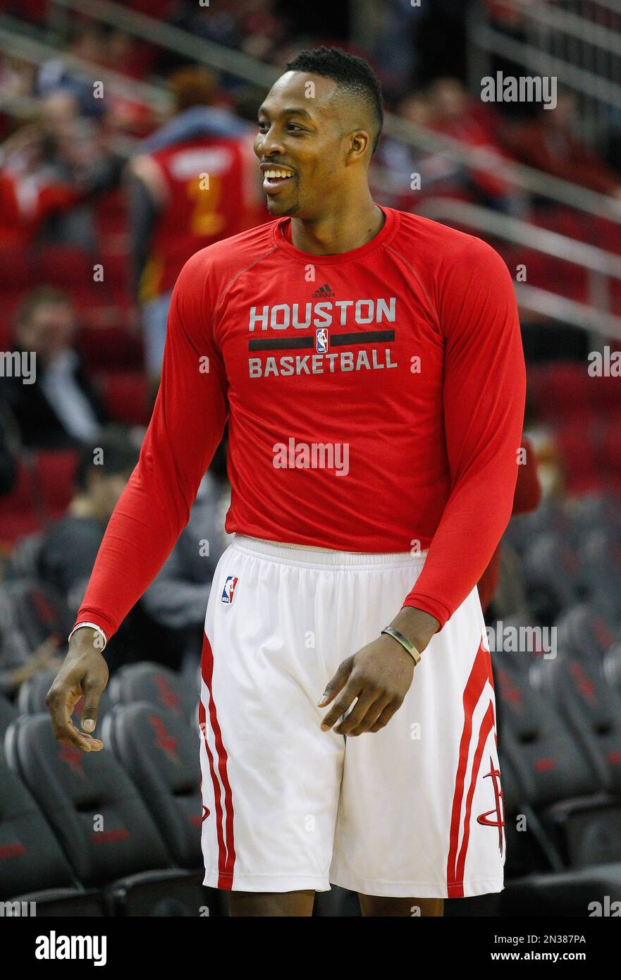 Houston Rockets center Dwight Howard (12) during the first half of an ...