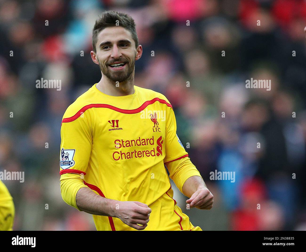Liverpool's Fabio Borini during their English Premier League soccer ...