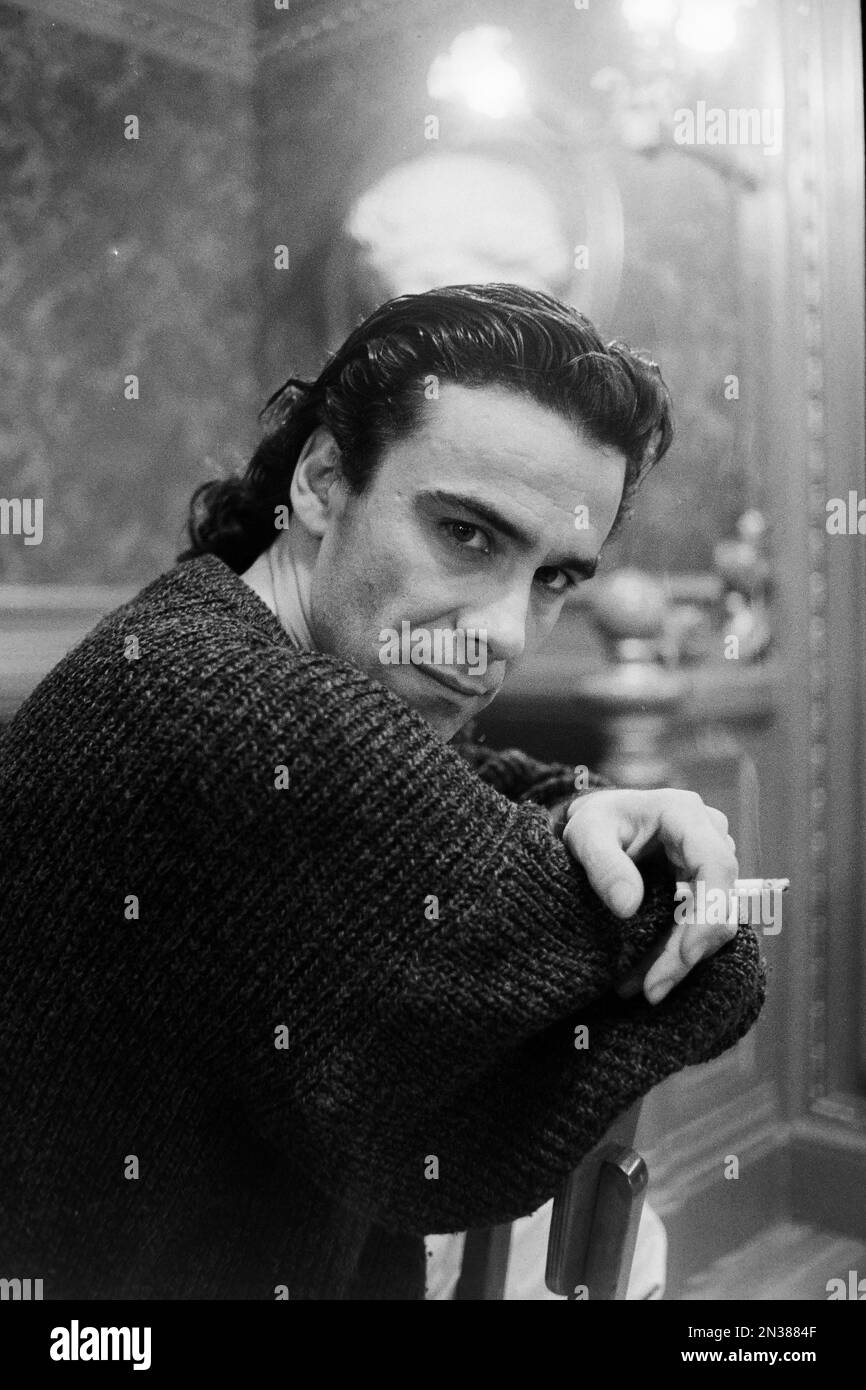 French actor Charles Gonzales, close-up at Celestins Theater, Lyon ...