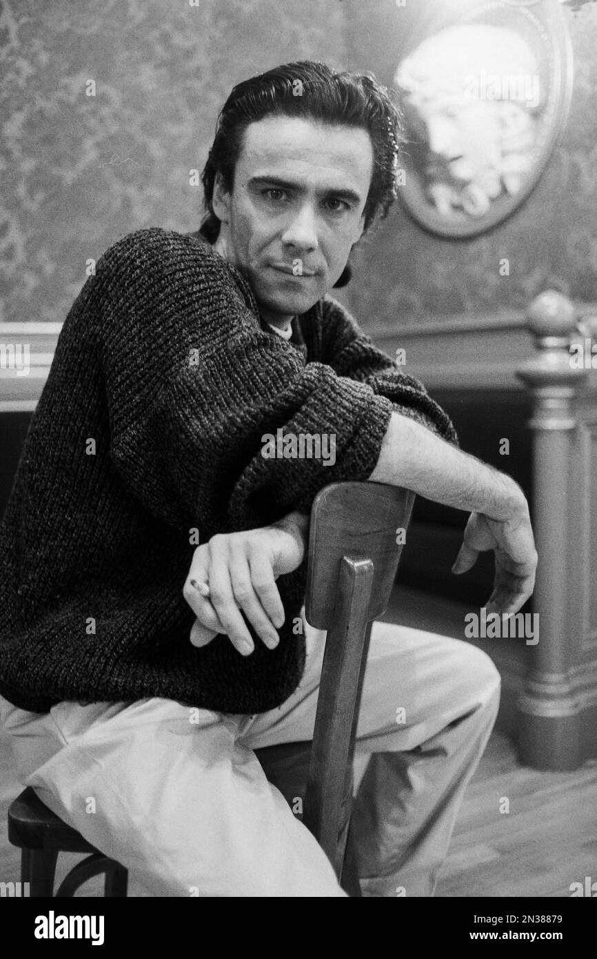 French actor Charles Gonzales, close-up at Celestins Theater, Lyon ...