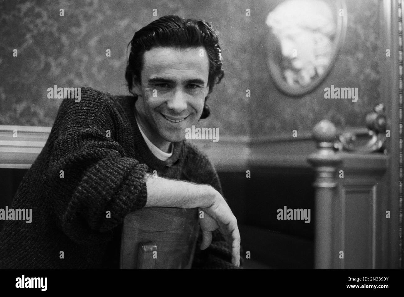 French actor Charles Gonzales, close-up at Celestins Theater, Lyon ...